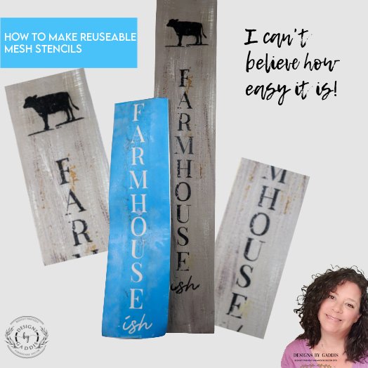 How to Make Reusable Mesh Stencils – Rustic Chic by Designs By Gaddis