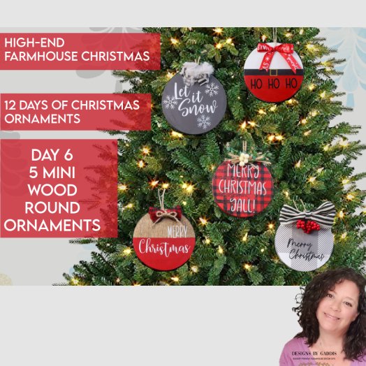 How to Make a Mini Wood Round Ornament – Rustic Chic by Designs By Gaddis