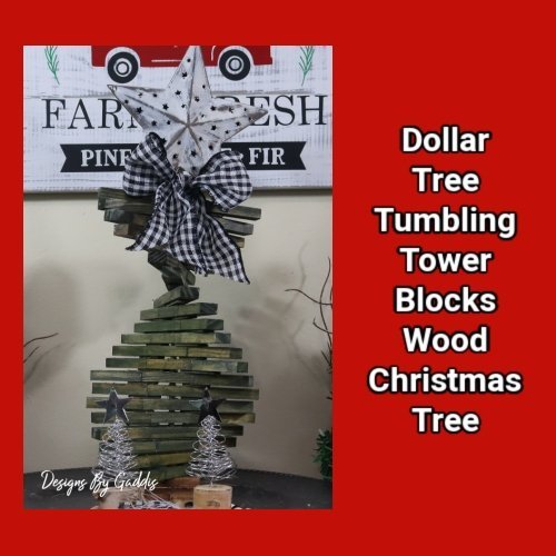 Tumbling Tower Christmas Tree DIY | Rustic Farmhouse Christmas DIY ...